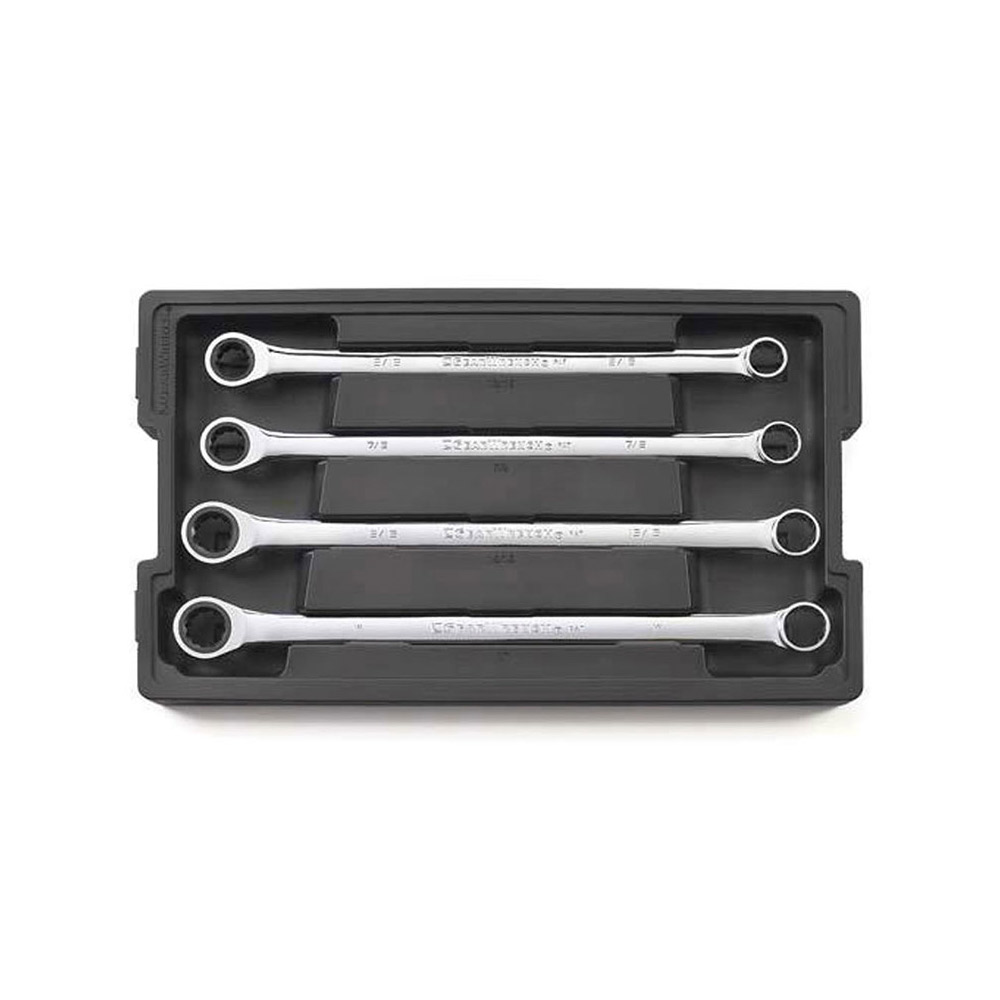 85996 GearWrench Juego de Llaves de Trinquete de Doble Caja XL GearBox de 12 Puntos de 4 Piezas